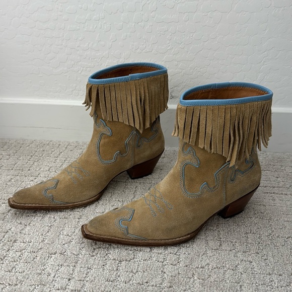 Miron Crosby | Shoes | 0 Genuine Leather Mini Cowboy Boots Tan Brown ...